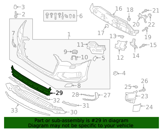 2019-2020 Audi Center Grille 4K0-807-683-A-9B9 | Audi USA Parts