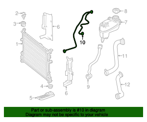 2014-2020 Mercedes-Benz Overflow Hose 246-501-03-25 | MB OEM Parts
