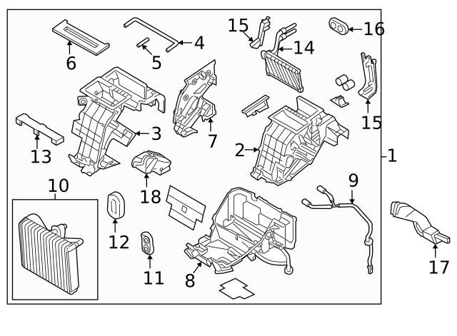 97138-T6300 - Heater Core 2021-2023 Genesis GV80 | AutoNationParts.com