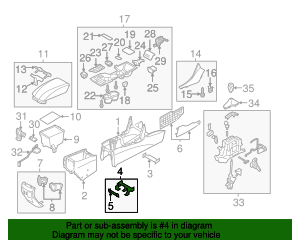 2011-2015 Hyundai Sonata Rear Bracket 84635-3S500 | OEM Parts Online