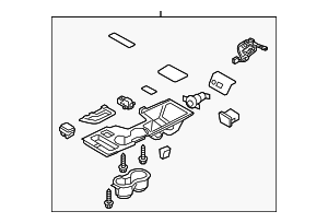 2011-2015 Hyundai Sonata Console Trim Panel 84650-4R050-4X | OEM Parts ...