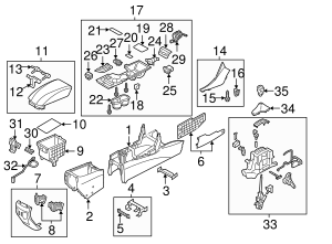 2011-2015 Hyundai Sonata Gear Shift Assembly 46700-3Q100 | OEM Parts Online