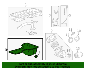 2023-2024 GM Oil Pan 12725600 GM | GMPartsDirect.com