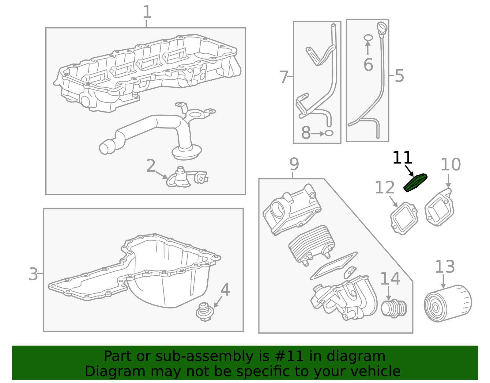 12709792 - Engine Oil Cooler Adapter Gasket 2001-2025 GM | Chevrolet ...