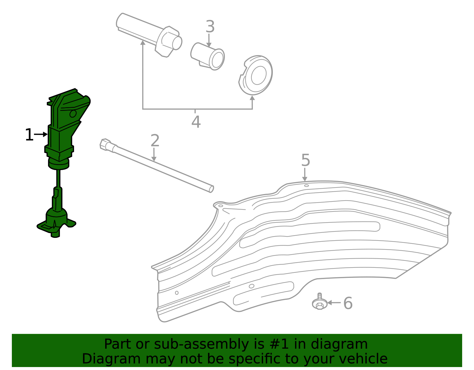 2020-2025 GM Spare Wheel Hoist 84539736 GM | GMPartsDirect.com