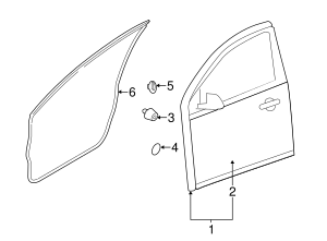 80831-9KE1A - Door Seal 2012-2019 Nissan Versa | AutoNationParts.com