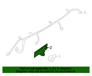 2019-2024 Nissan Reverse Sensor Cover 28533-6CA0C | Nissan Parts Plus