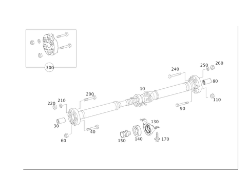 Propeller Shaft for 2017 Mercedes-Benz CLS550 | Mercedes-Benz USA Parts