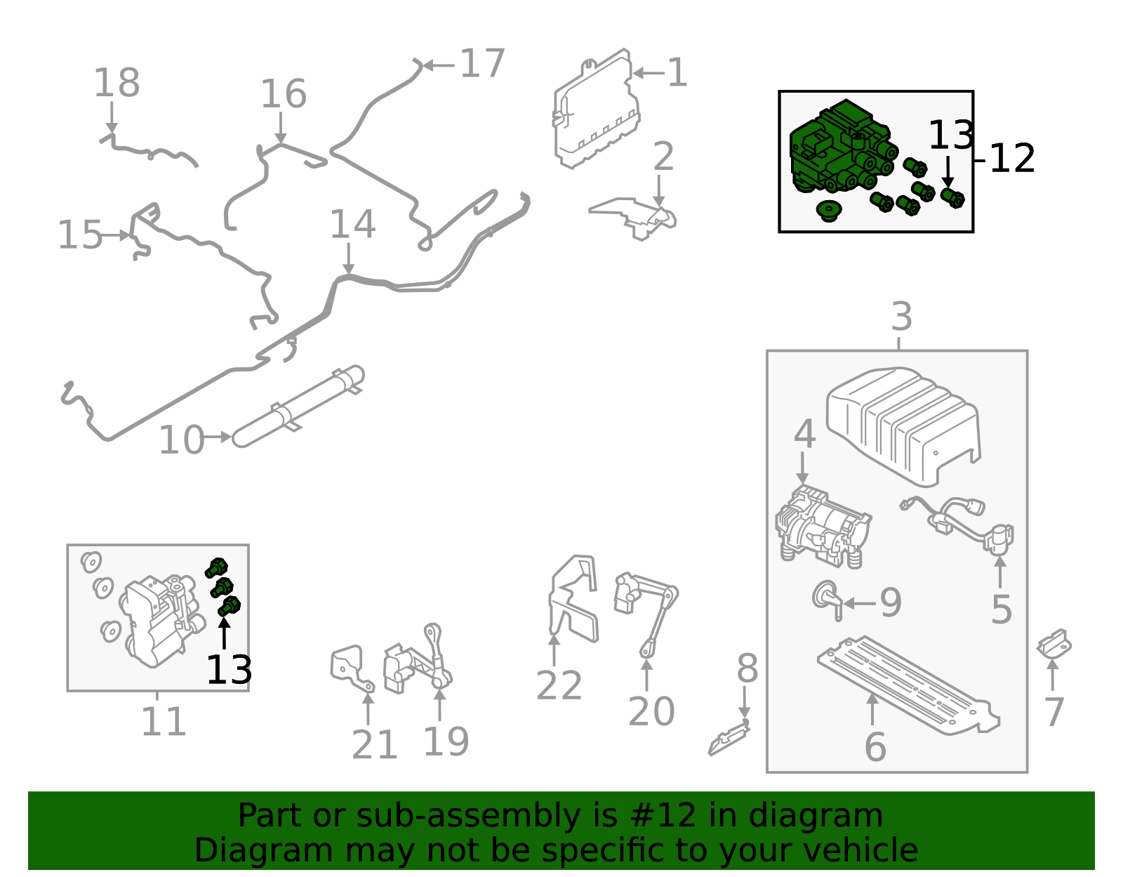 2013-2022 Land Rover Air Control Valve LR176326 | LandRoverParamusParts