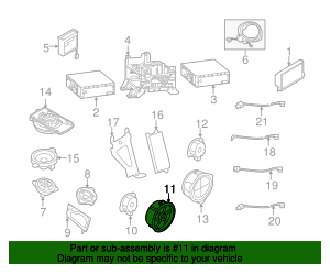 8T0-035-415-B - Speaker 2008-2017 Audi | Audi OEM Parts