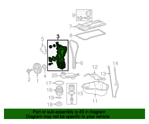 Toyota Timing Cover Part# 113100v010 | Toyota Of Colorado Springs Parts