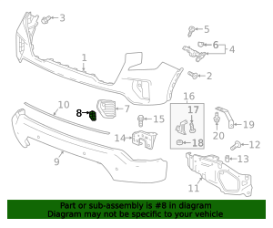 2019-2022 GMC Front Fog Lamp Opening Cover 84542632 GM | GMPartsDirect.com