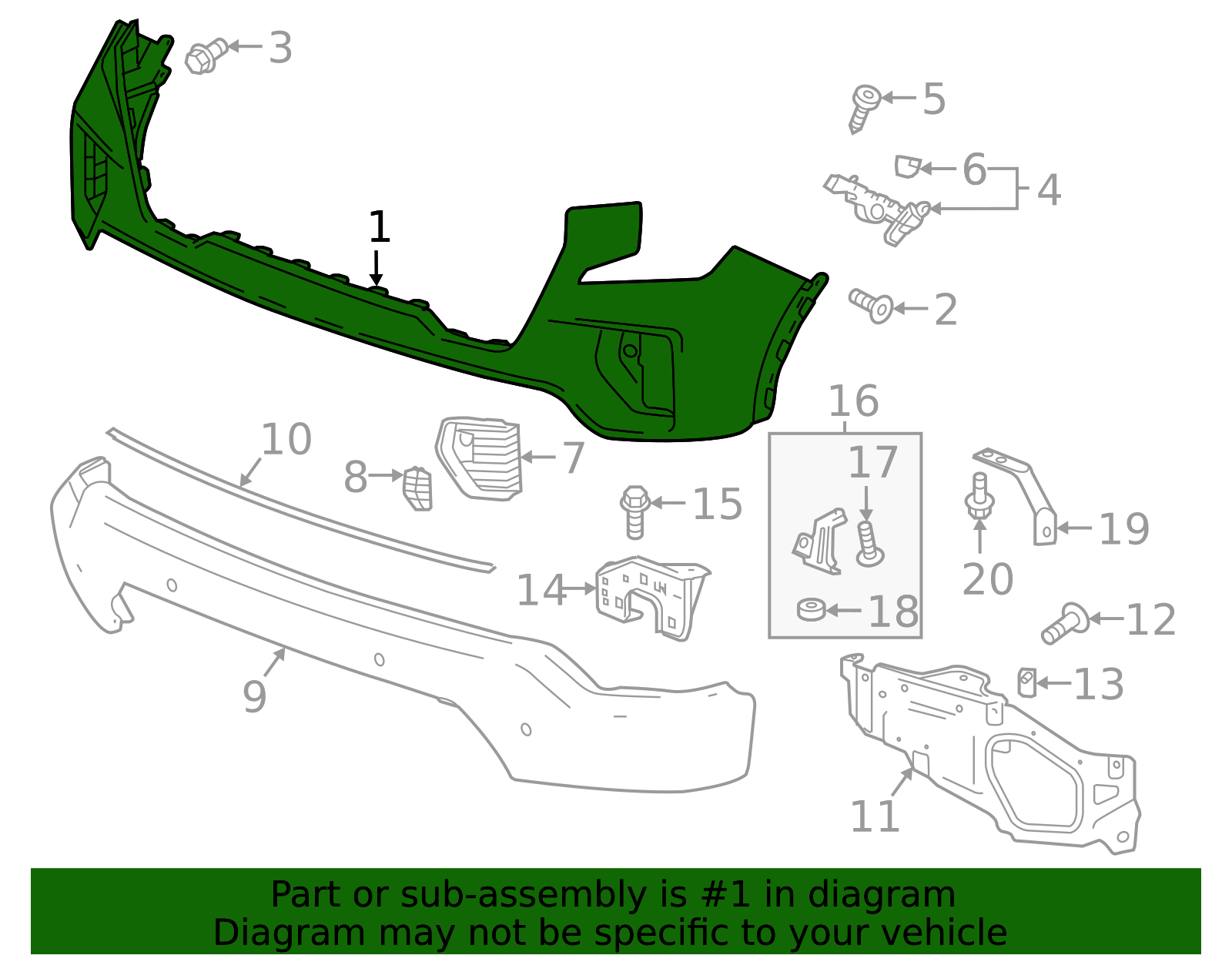 2022-2025 GMC (Replaces 85586094) F Fascia 85638715 GM | GMPartsDirect.com