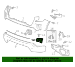 2019-2024 GM Front Passenger Side Bumper Impact Bar Bracket 23388669 GM ...