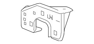 2019-2024 GM Front Driver Side Bumper Impact Bar Bracket 23388668 GM ...