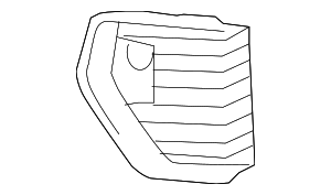 84220374 - Front Driver Side Fog Lamp Bezel 2019-2022 GMC Sierra 1500 ...