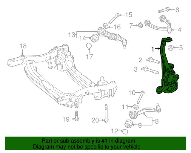 205-332-22-00 - Steering Knuckle 2015-2022 Mercedes-Benz | Mercedes ...