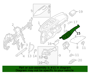 238-680-09-01 - Instrument Panel Molding 2018-2023 Mercedes-Benz ...