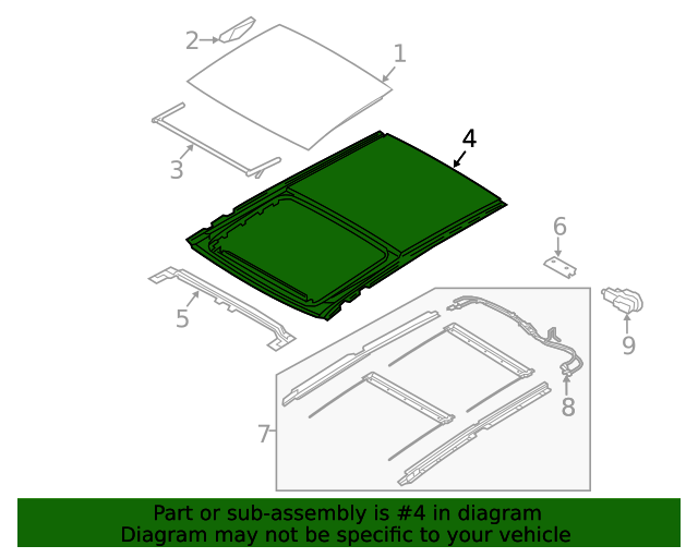 Kia Sunroof Diagrams