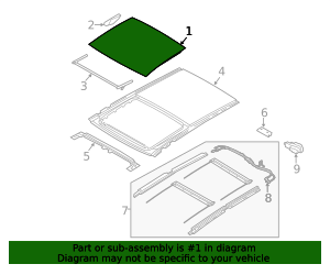 2011-2013 Kia Sorento Sunroof Glass 81610-2P000 | OEM Parts Online