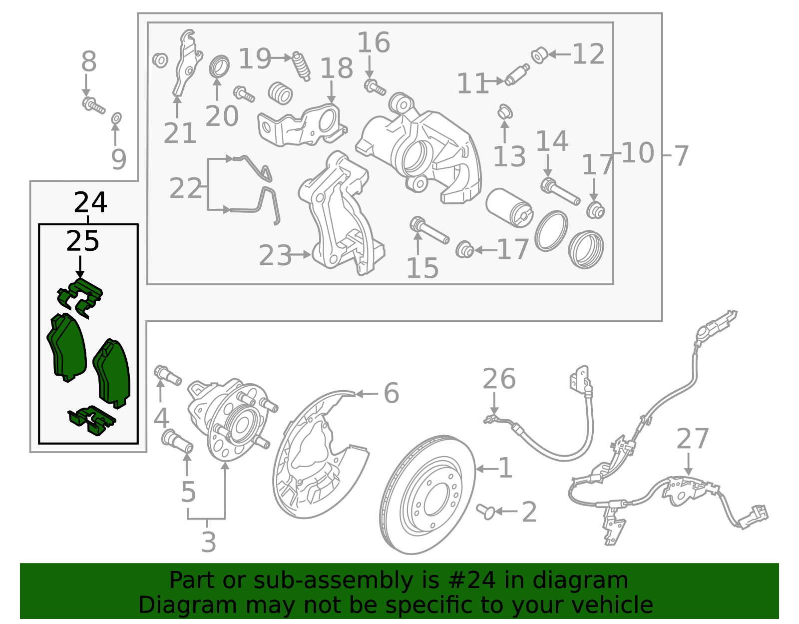 2019-2022 Hyundai Veloster N Brake Pads Rear 58302-K9A50 | OEM Parts Online