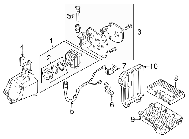 4H0-971-192-A - Night Vision Camera Connector 2011-2014 Audi ...
