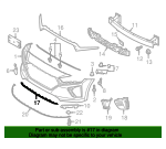 86550-G2000 - Lower Molding - 2017-2020 Hyundai Ioniq | OEPartsQuick
