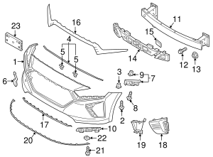 86550-G2000 - Lower Molding - 2017-2020 Hyundai Ioniq | OEPartsQuick