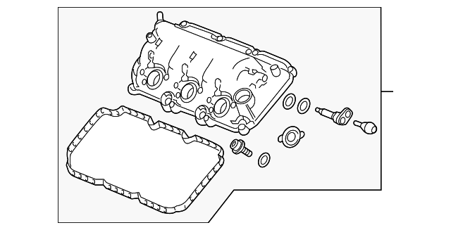 2014-2020 Acura Cover Assembly, Rear Cylinder Head 12320-5G0-A00 ...