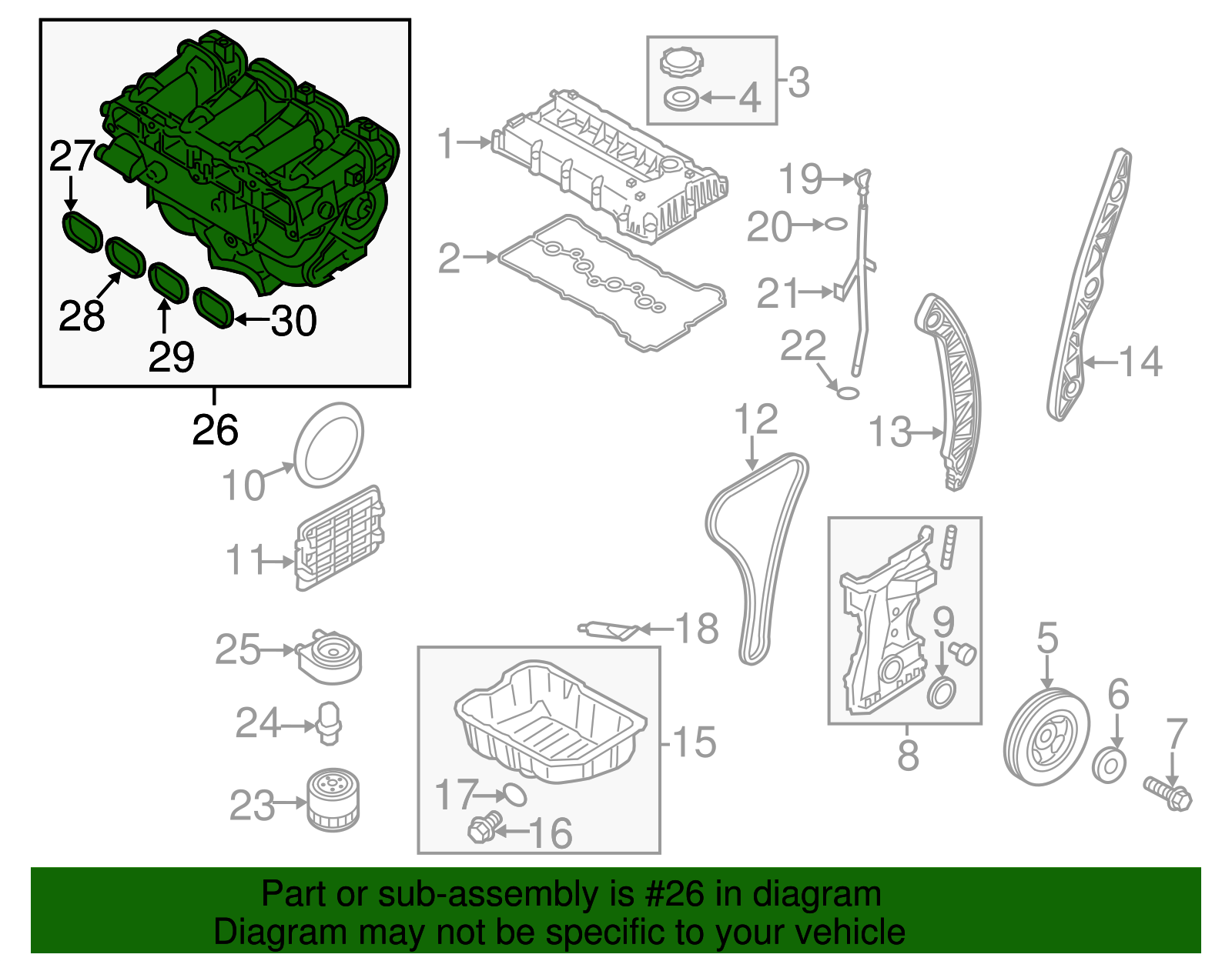 28310-2G080 - Intake Manifold 2011-2016 Kia Sportage | Kia.Parts