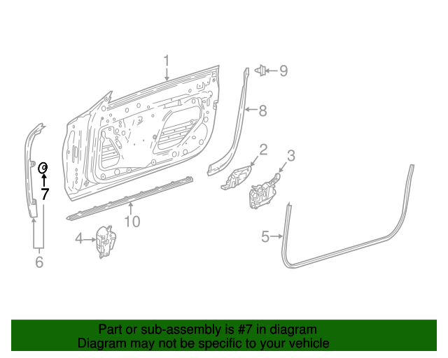 002-991-10-71 - Door Seal Clip 2018-2024 Mercedes-Benz | Mercedes-Benz ...