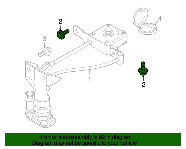 Genuine OEM Ford Part - Spare Carrier Bolt W500023-S309 | Genuine OEM ...