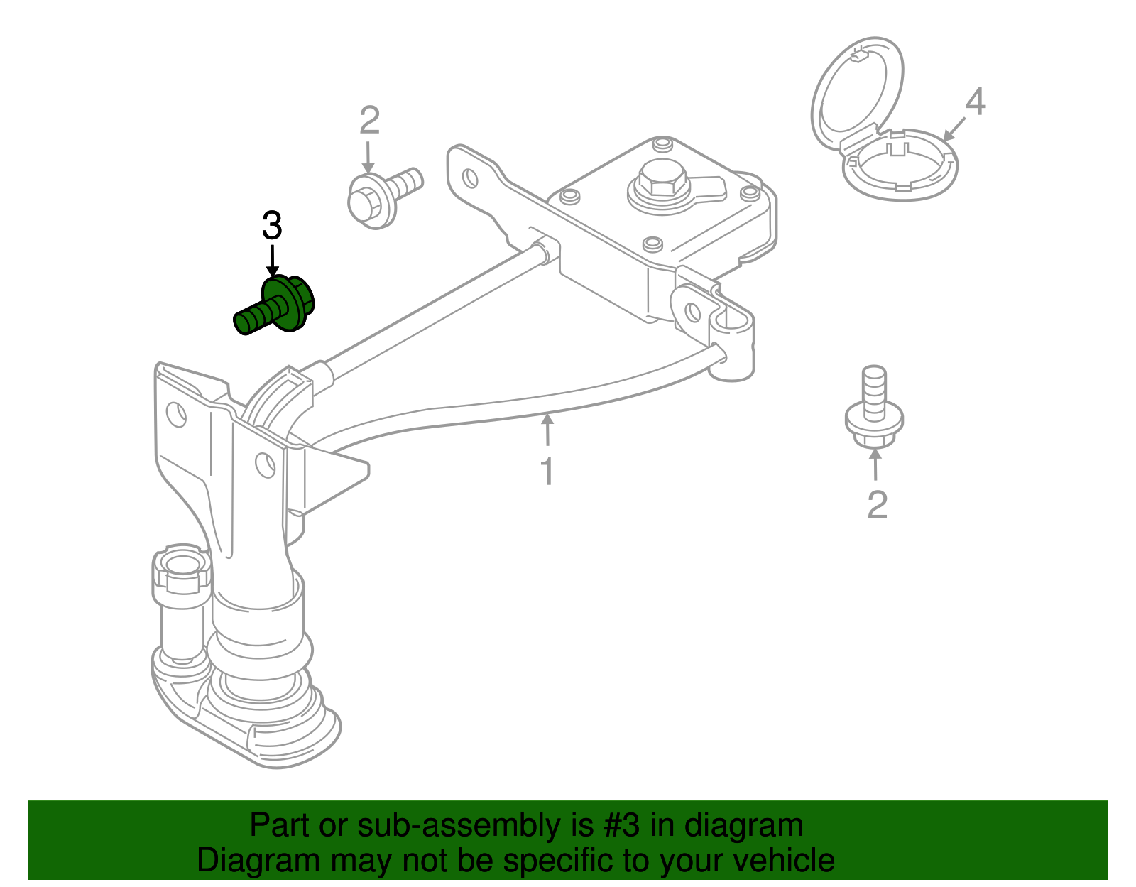 W500032-S437 - Front Mount Bolt 2001-2013 Ford | Ken Ganley Lincoln Parts