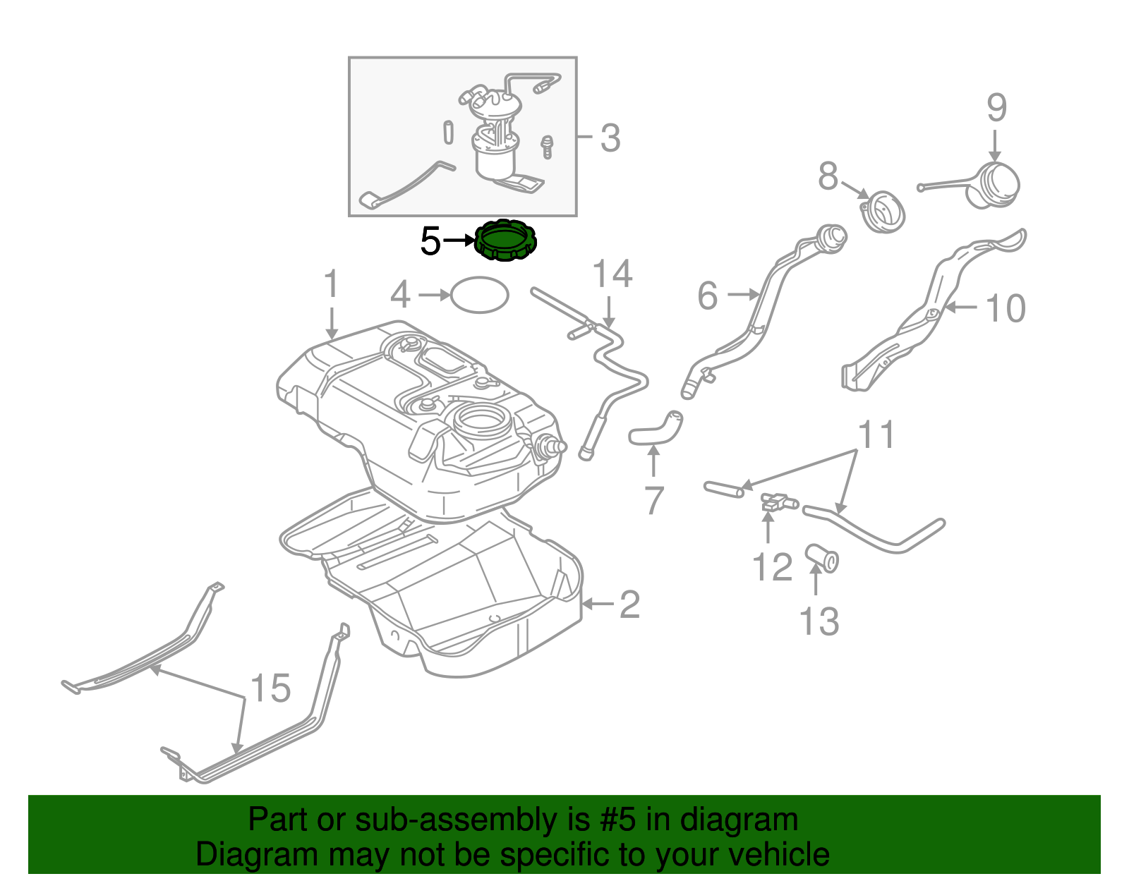 2005-2008 Ford Motorcraft™ Fuel Tank Lock Ring FPR-17 | OEM Parts Online