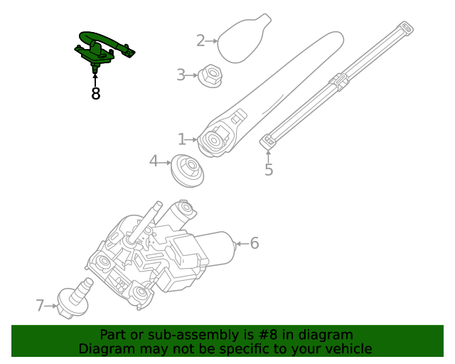 2020-2021 Mercedes-Benz GLB 250 Washer Nozzle 247-860-14-00 | MB OEM Parts