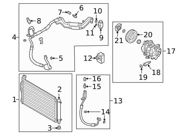 Genuine Compressor Assembly for 2019-2021 Hyundai | Part# 97701-J3490 ...