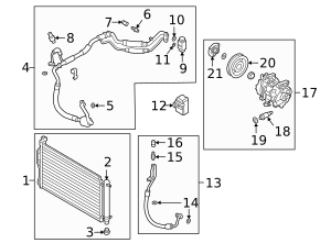 Genuine Compressor Assembly for 2019-2021 Hyundai | Part# 97701-J3490 ...