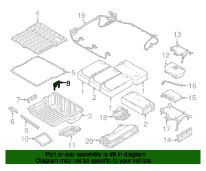 Genuine BMW 61-27-8-647-296 | Battery Cover Support | FREE Shipping on ...
