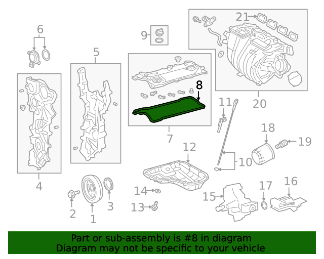 11213-24020 - Gasket - 2019-2023 Lexus | MyLexusParts