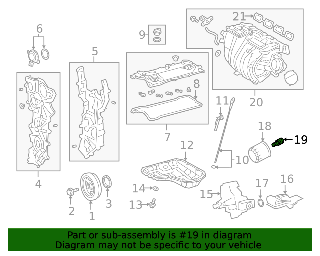 90904-04006 - Oil Filter Adapter 2019-2024 Lexus | AutoNation Parts