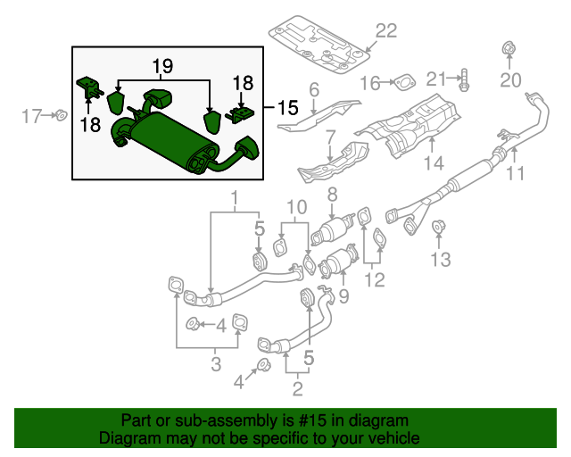 2013-2016 Hyundai Genesis Coupe Muffler 28710-2M770 | OEM Parts Online