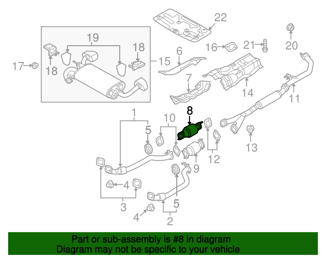 2010-2012 Hyundai Genesis Coupe Catalytic Converter 28950-3CZH0 | OEM ...