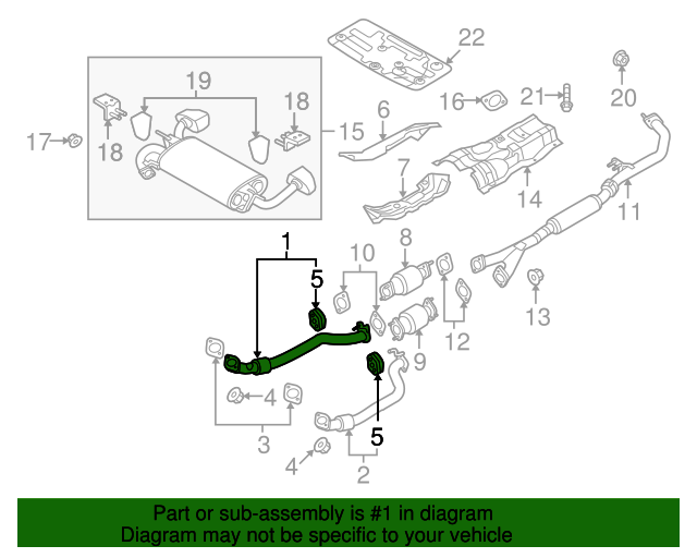2013-2016 Hyundai Genesis Coupe Front Pipe 28611-2M750 | OEM Parts Online