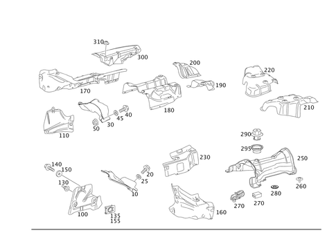 Screening Plates for 2009 Mercedes-Benz ML320 | MB Parts Center