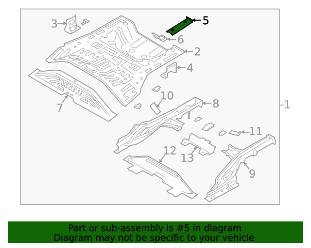 65536-K4000 - Spare Tire Panel - 2019-2022 Hyundai Kona Electric ...