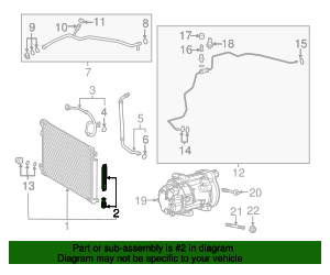 88474-06020 - Drier Dessicant Bag - 2018-2021 Toyota | OEM Genuine Parts
