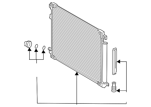 884A0-06030 - A/C Condenser - 2018-2023 Toyota | OEM Genuine Toyota Parts
