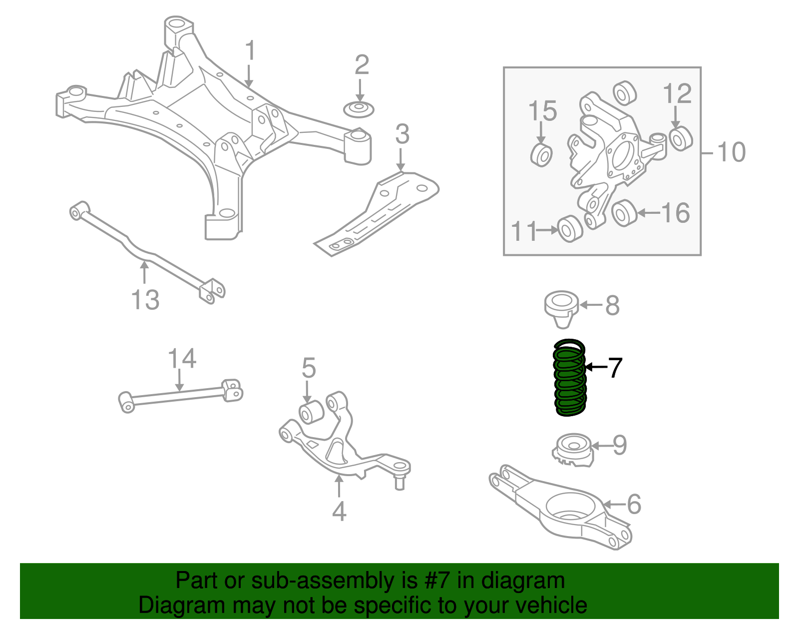 2011-2013 Nissan Altima Coil Spring 55020-JB02E | Bill Kay Nissan Parts