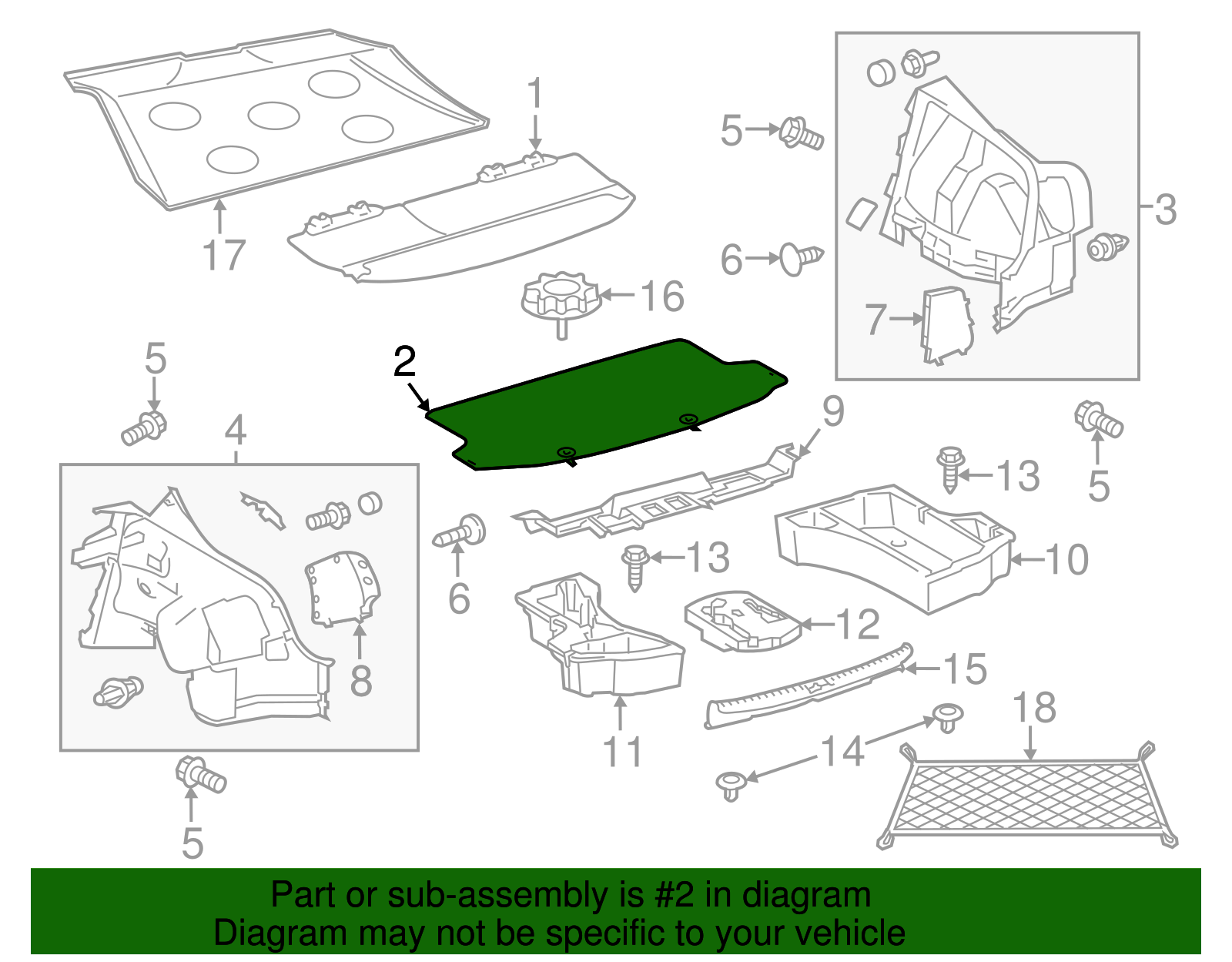 2011-2016 Scion tC Floor Cover 58410-21040-B1 | Toyota Parts Center