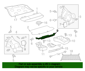 64991-21010 - Box Deck Floor Front - 2011-2016 Scion tC | OEM Genuine ...